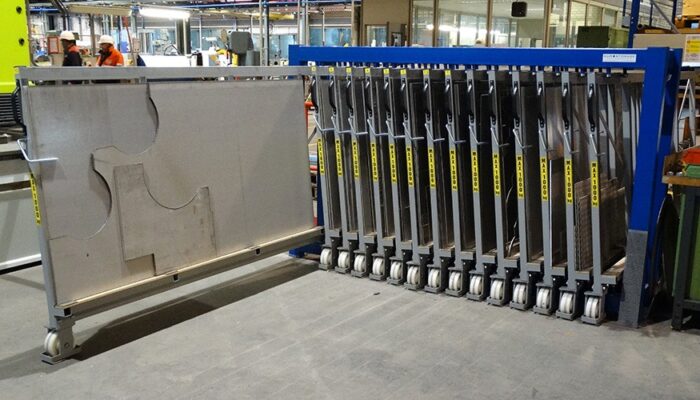 Metal sheet rack vertical - Eurostorage